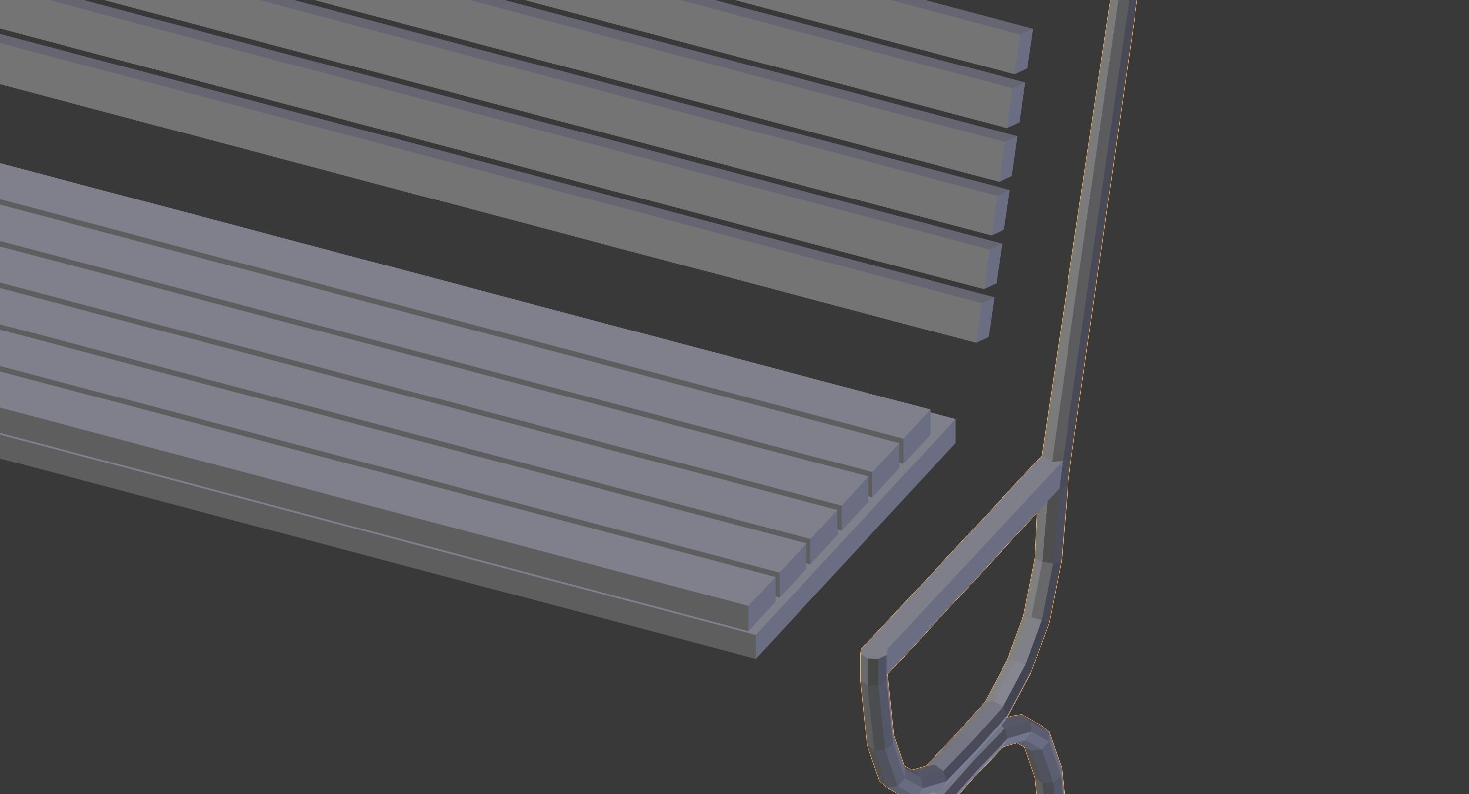 Bench05 Printable 3D model 3D printable | CGTrader