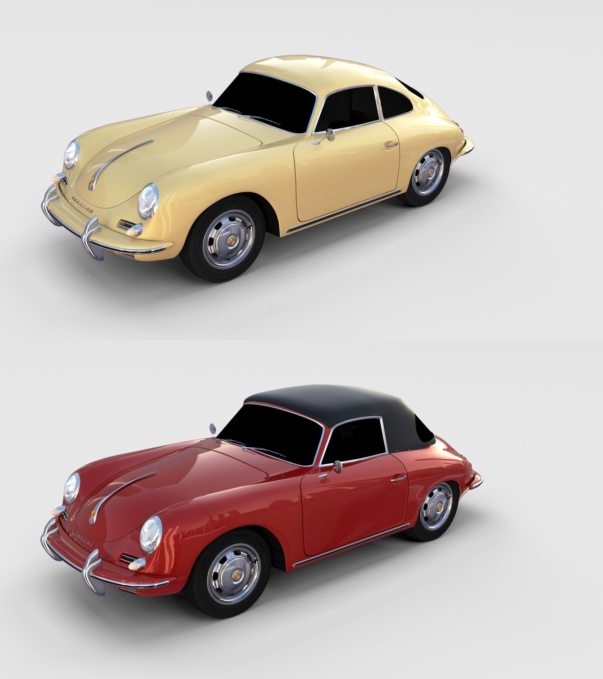 Porsche 356 Pack 3D model | CGTrader
