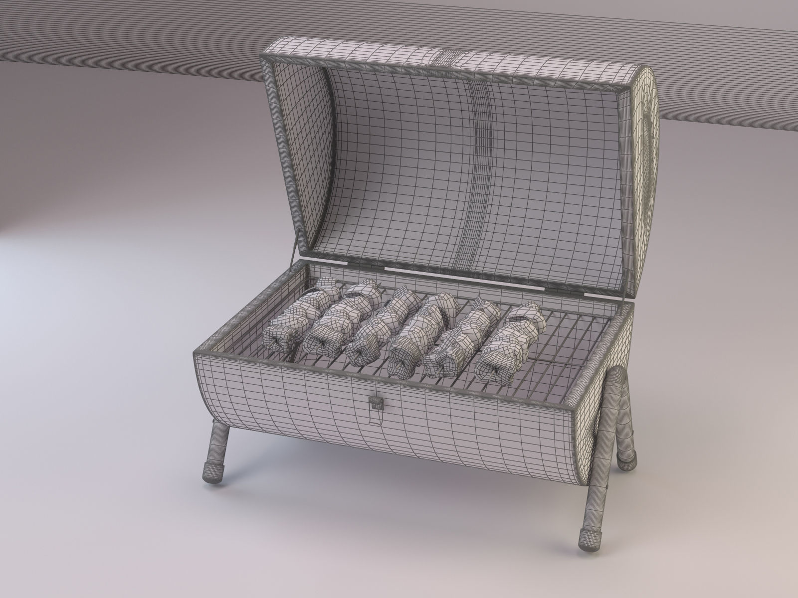 Shish kebab 3D model | CGTrader