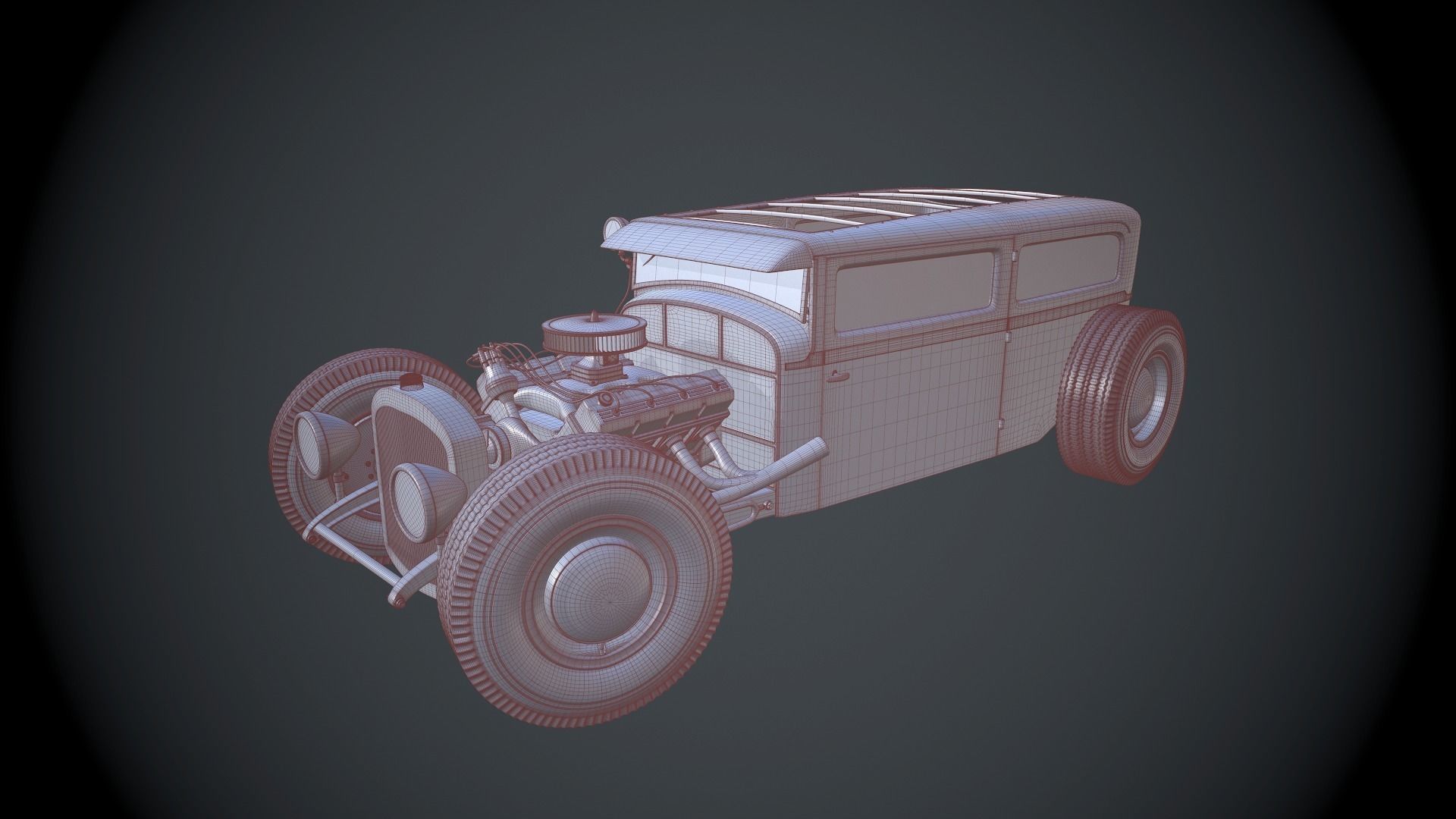 Hot rod 3D model | CGTrader