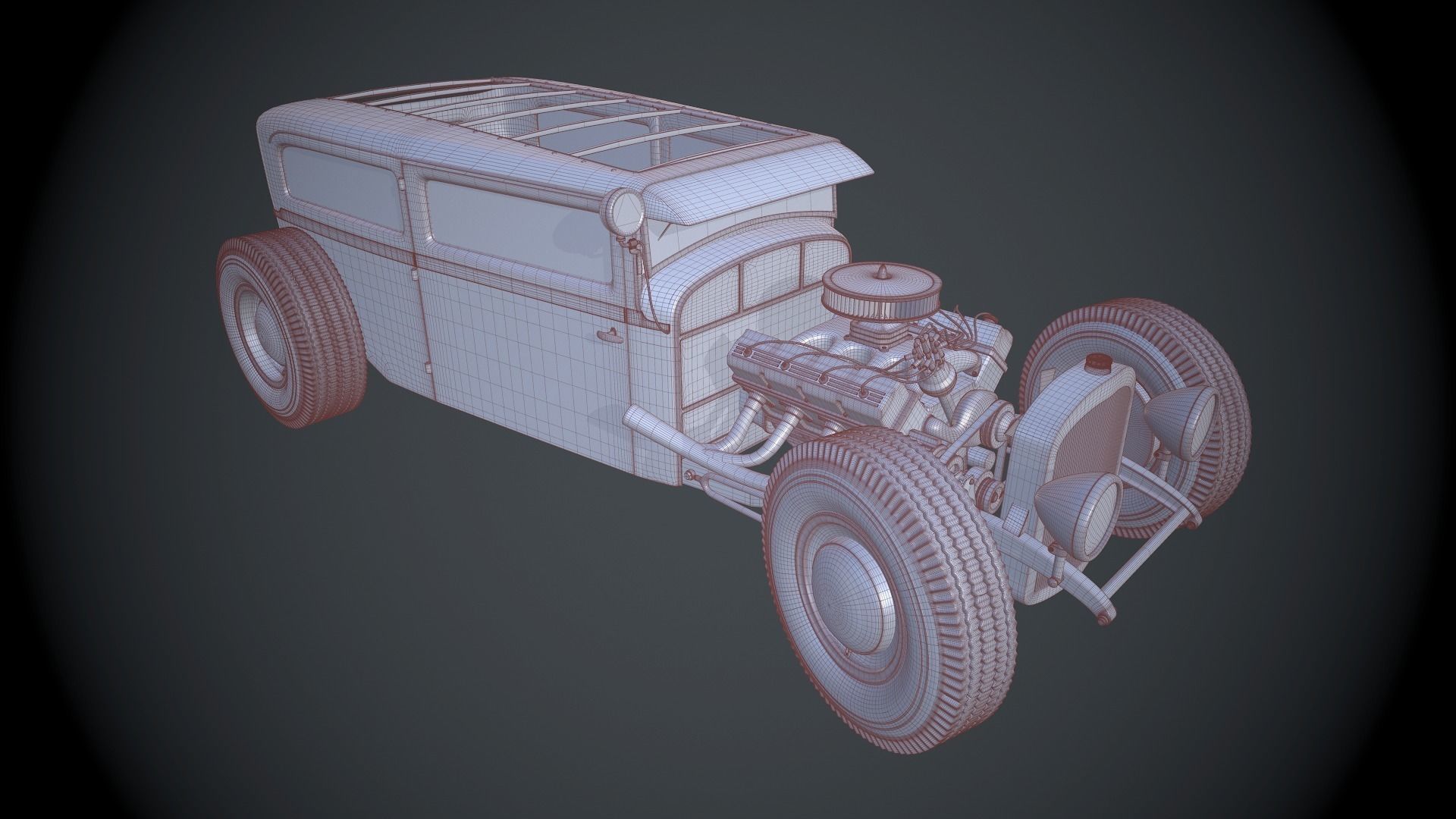 Hot rod 3D model | CGTrader