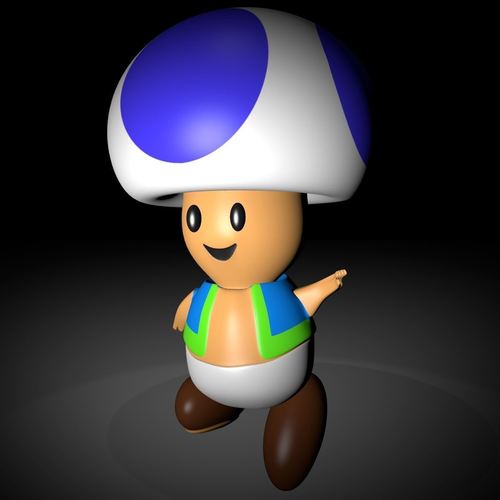 RIGGED Toad From Super Mario free 3D model rigged | CGTrader