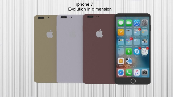 3D model low- poly iPhone 7 VR / AR / low-poly | CGTrader