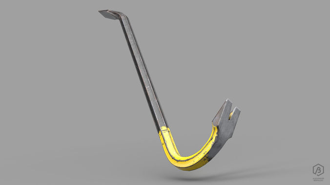 3D model Game Ready Crowbar metal hook VR / AR / low-poly | CGTrader