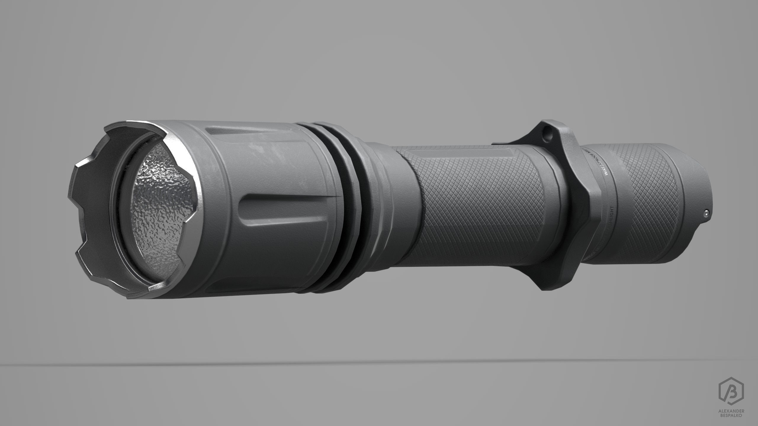 3D model Game Ready Tactical Flashlight VR / AR / low-poly | CGTrader