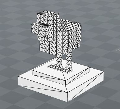 Minecraft Chicken Statue 3D model 3D printable | CGTrader