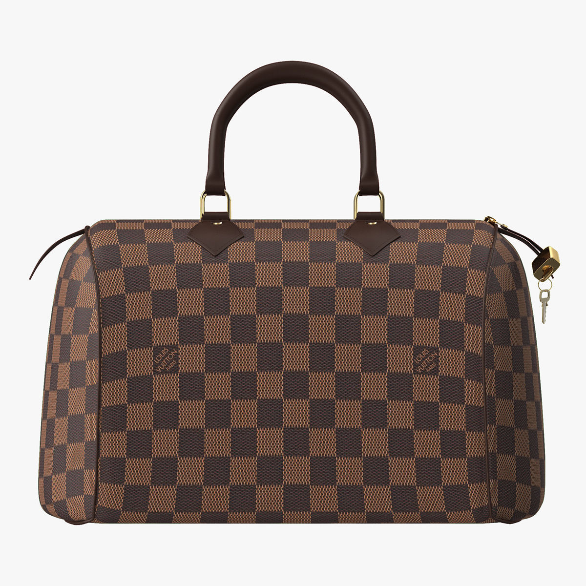 Louis Vuitton Speedy Bag Checker Brown 3D model | CGTrader