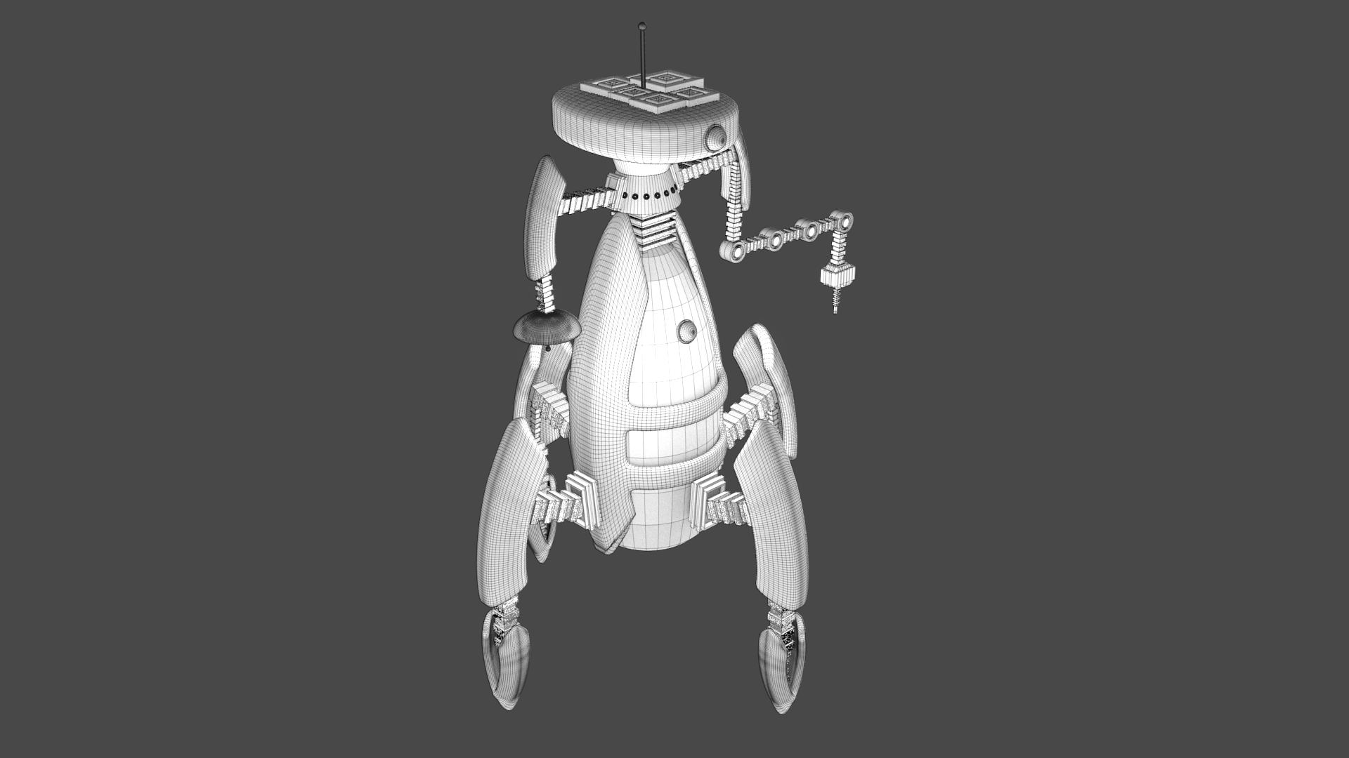 Research Robot 3D model | CGTrader