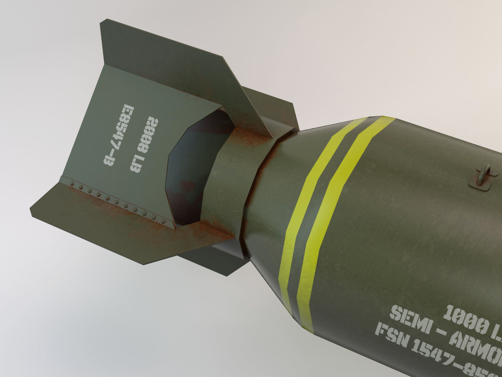 3D model Lowpoly Bomb military VR / AR / low-poly | CGTrader