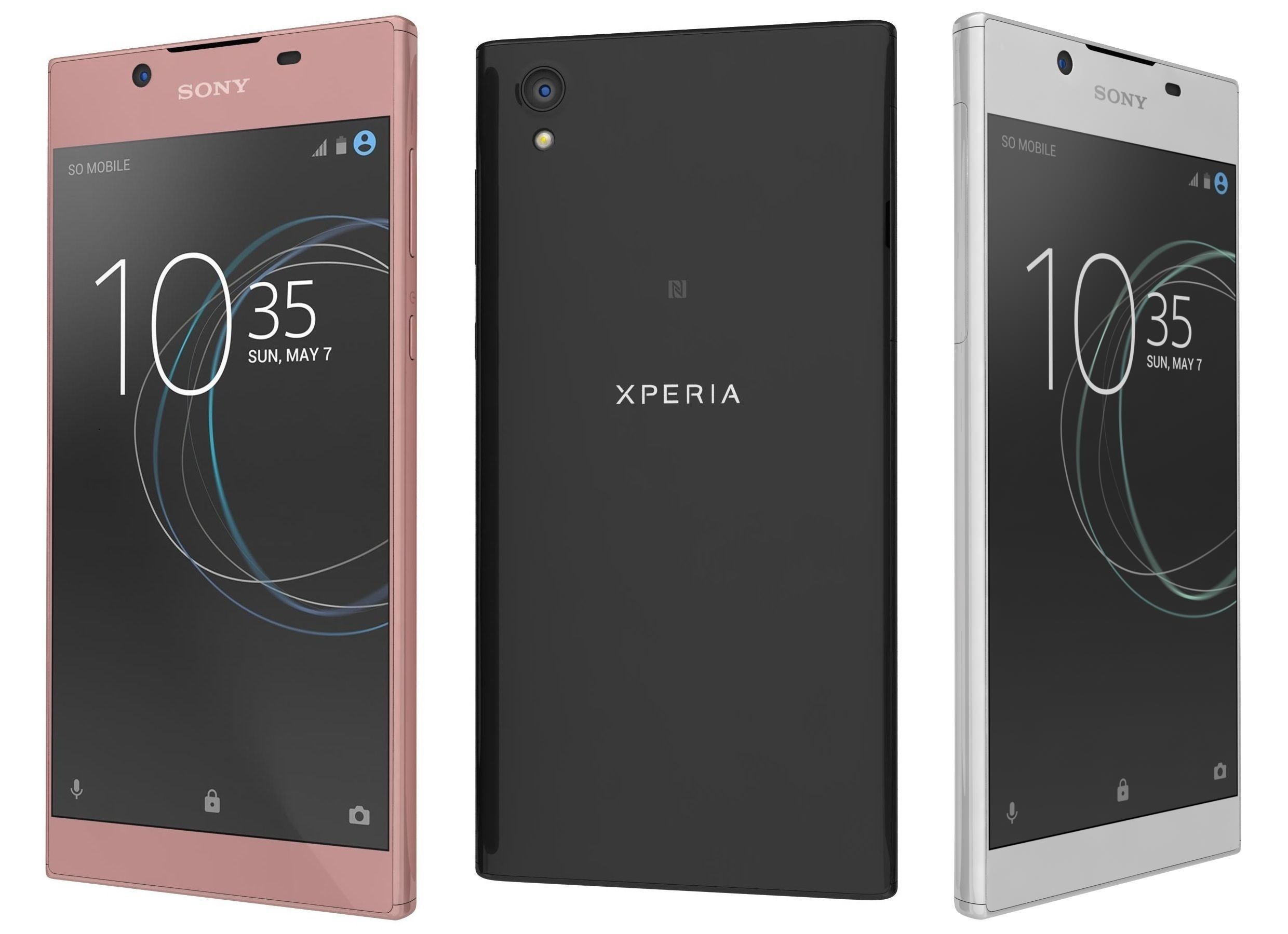 Sony Xperia L1 All Colors 3D model | CGTrader