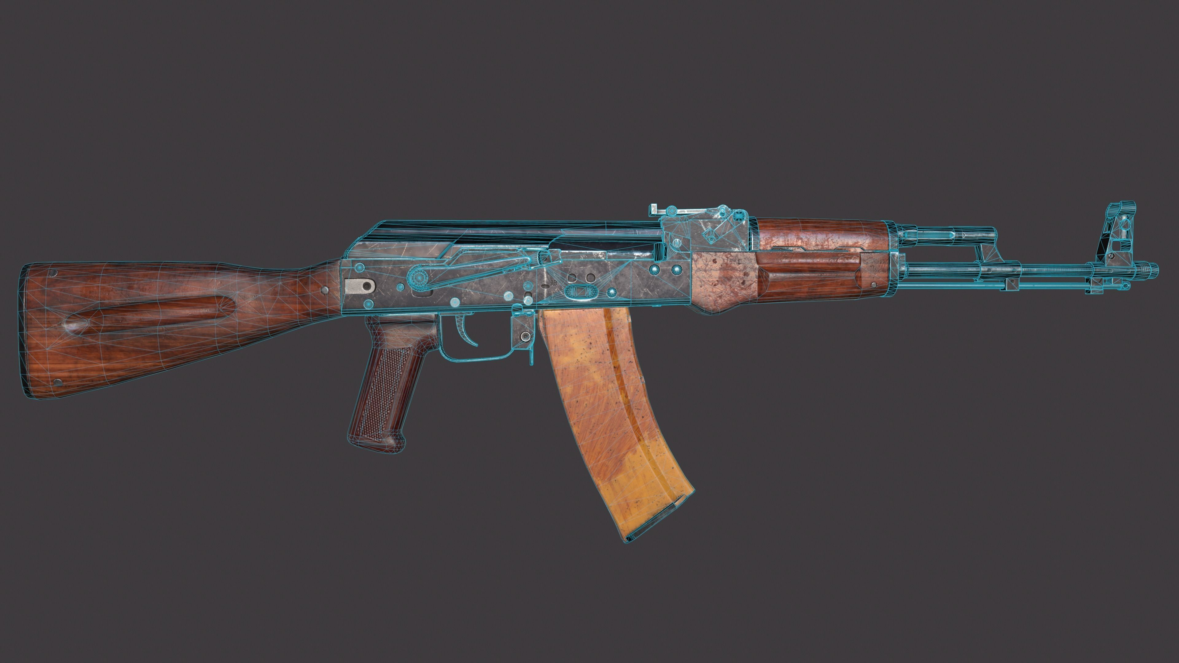 3D model AK 74M Pack PBR textures model VR / AR / low-poly | CGTrader