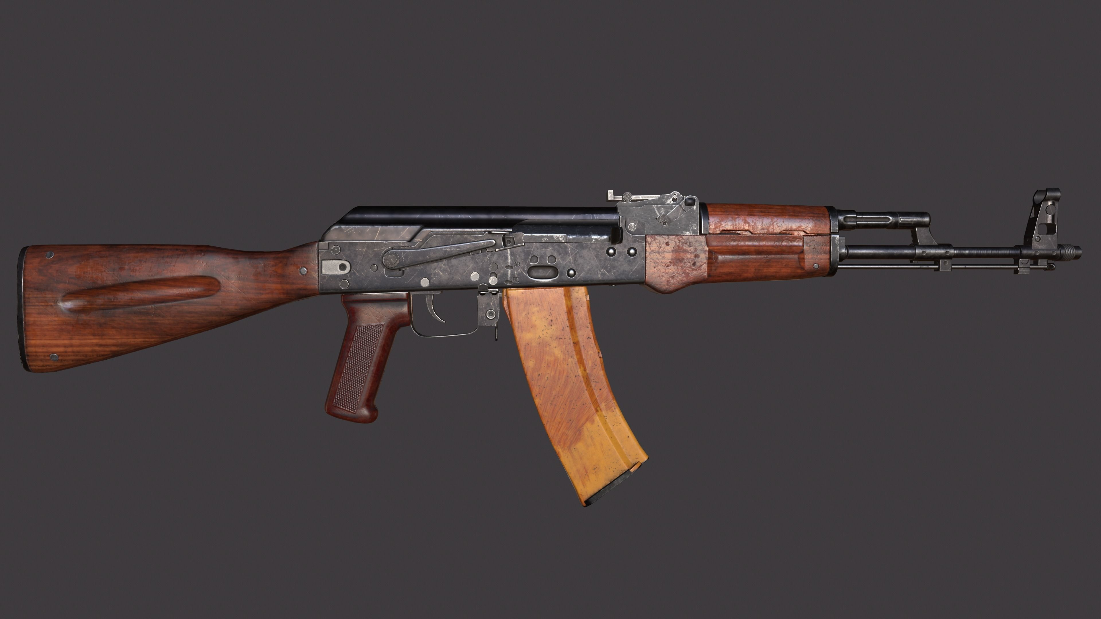 3D model AK 74M Pack PBR textures model VR / AR / low-poly | CGTrader