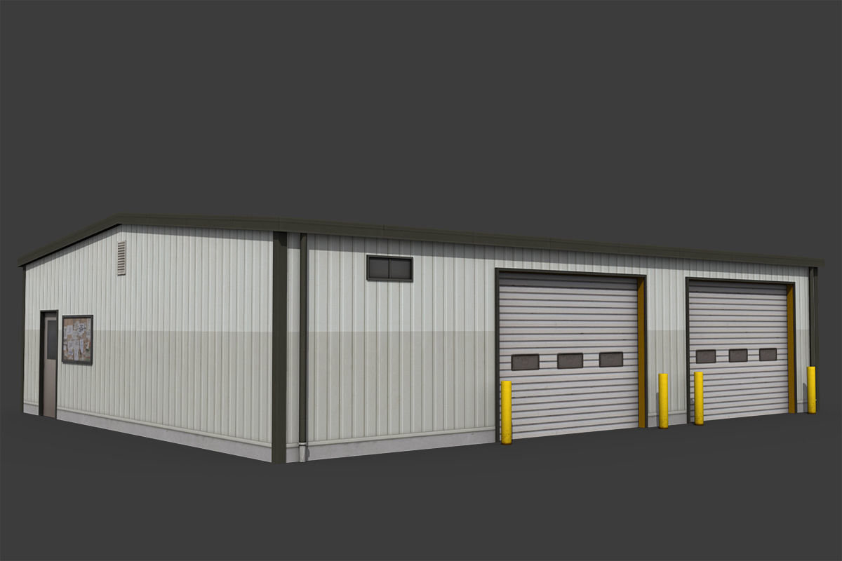 3D model Industrial Buildings Pack VR / AR / low-poly | CGTrader