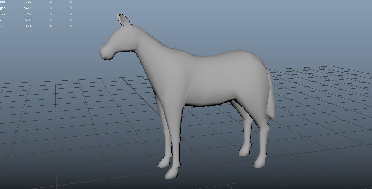 horse low poly free VR / AR / low-poly 3D model | CGTrader