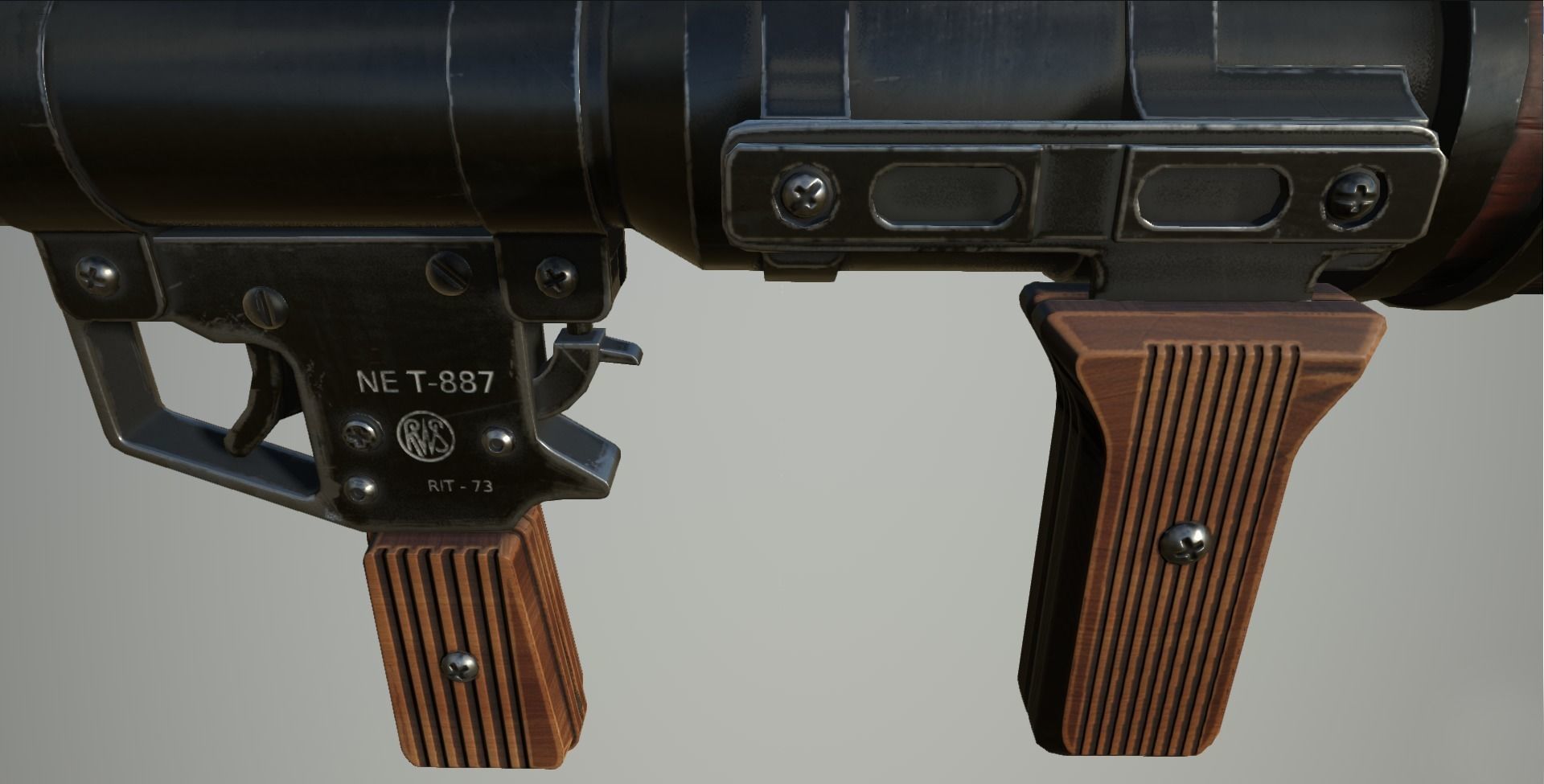 3D model RPG-7 Launcher - low poly game assets VR / AR / low-poly ...