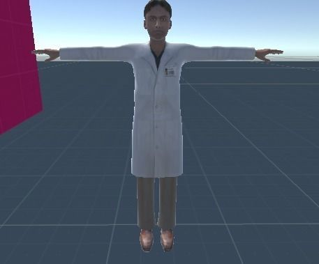 3D model High Quality Doctor or Scientist Man VR / AR / low-poly rigged ...