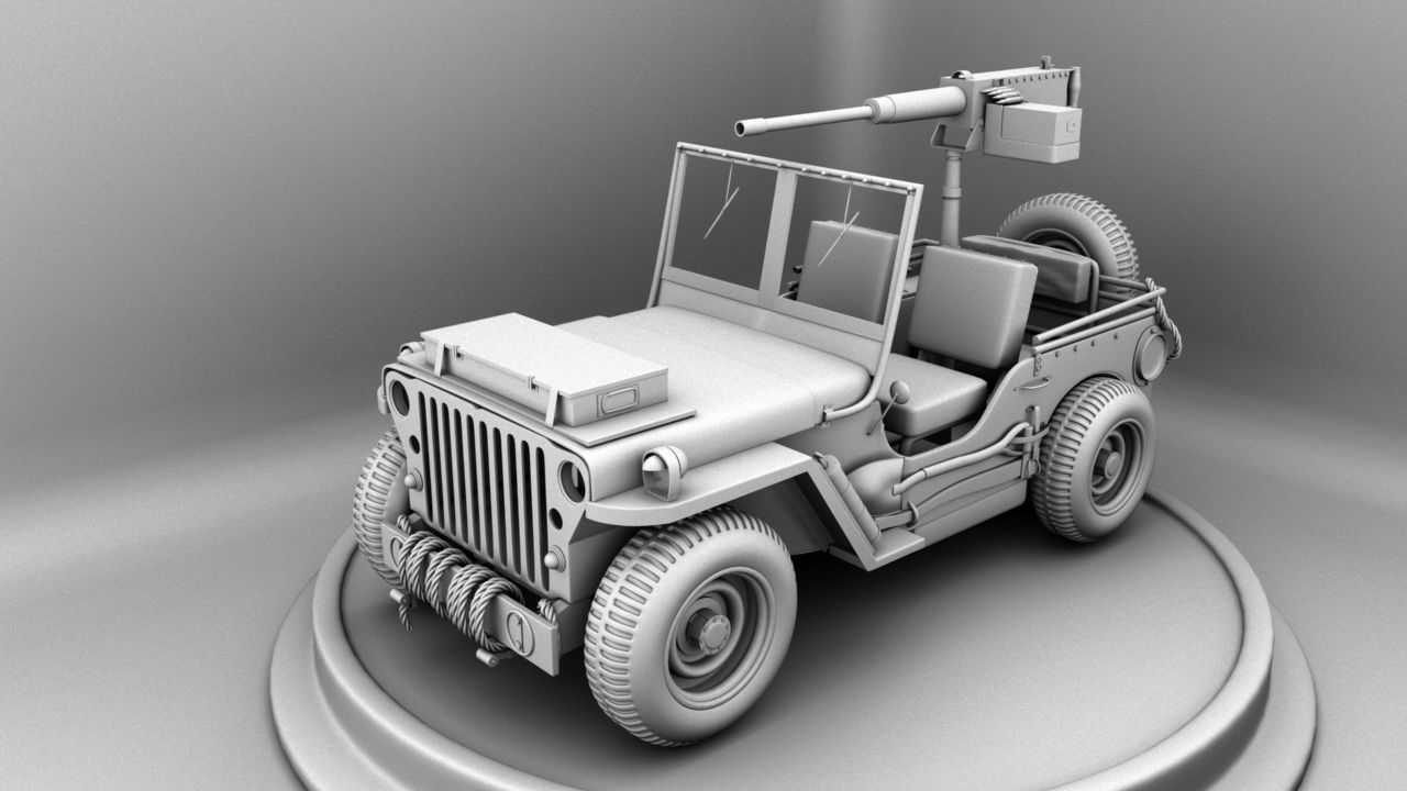 Sci - fi Jeep 3d model weapon vehicle gaming 3D model | CGTrader