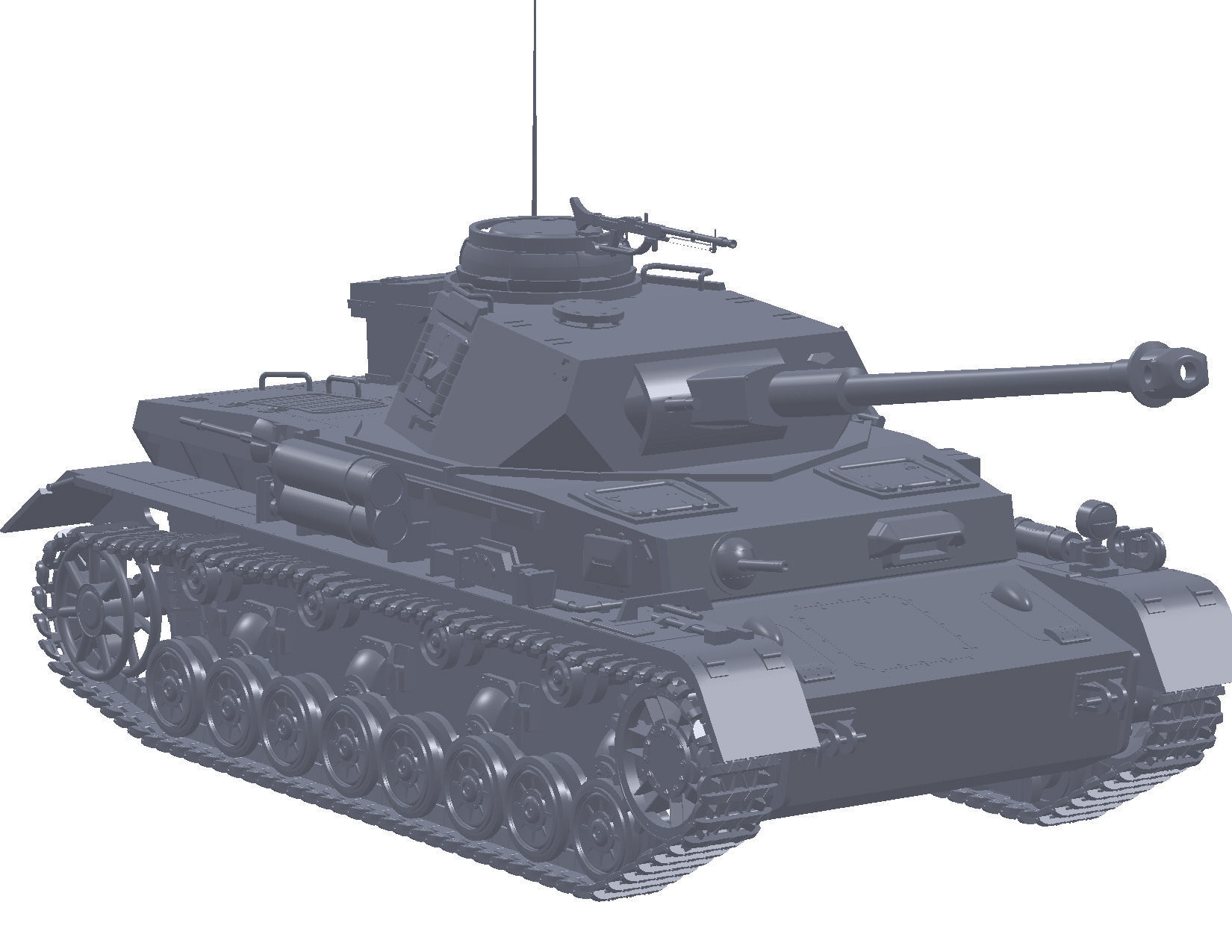 Panzer IV Tank Ausf G 3D model | CGTrader