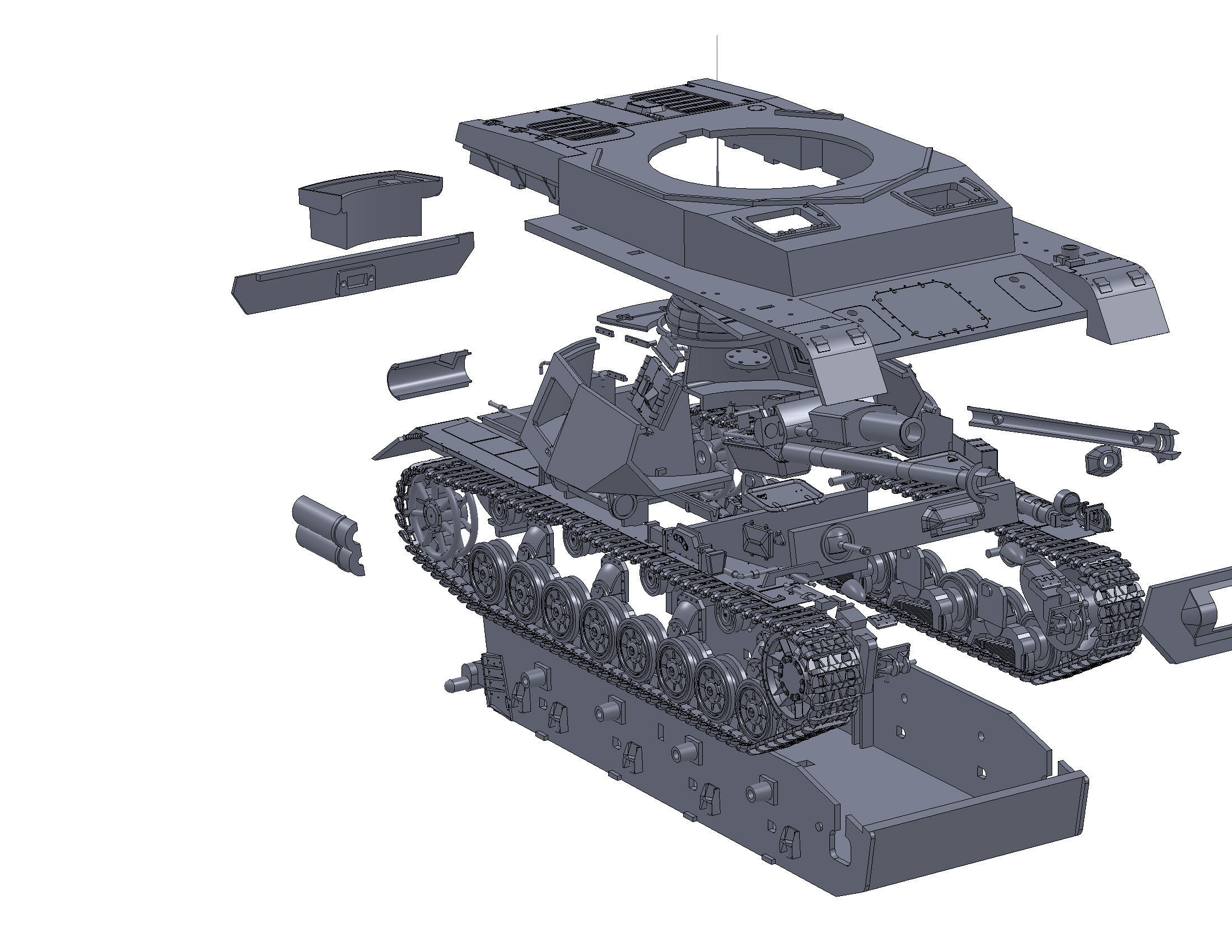 Panzer IV Tank Ausf G 3D model | CGTrader