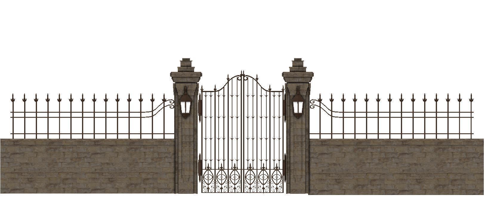 Metal Gate 3D Model 3D model | CGTrader