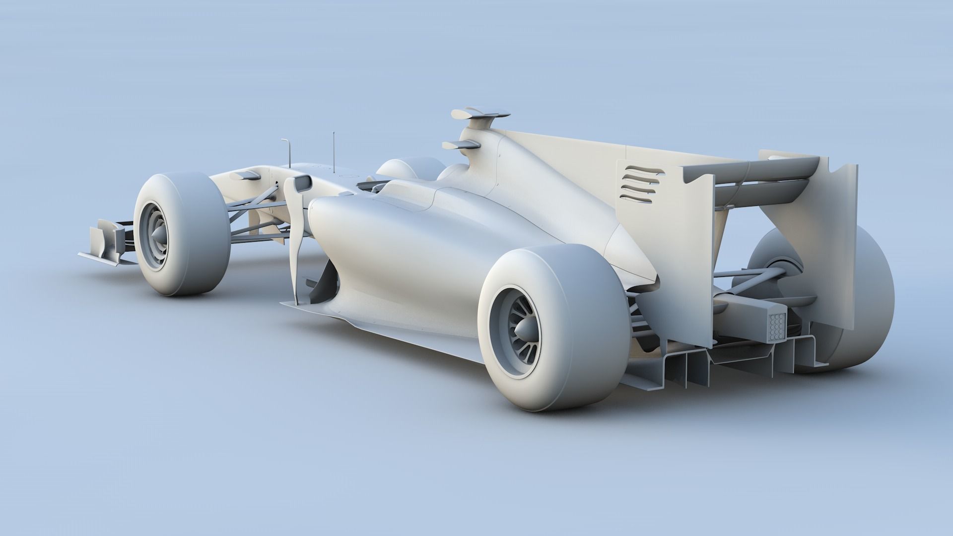 Ferrari F10 Formula 1 2010 No texture 3D model | CGTrader