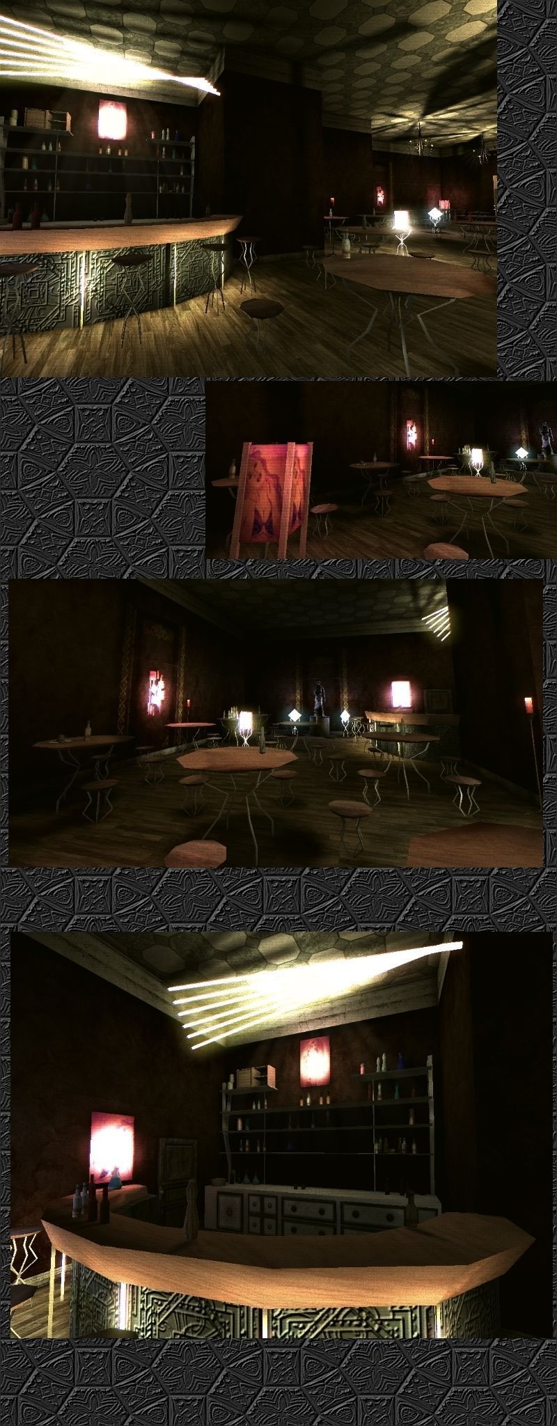 3D model Lowpoly Bar Set SciFi VR / AR / low-poly | CGTrader