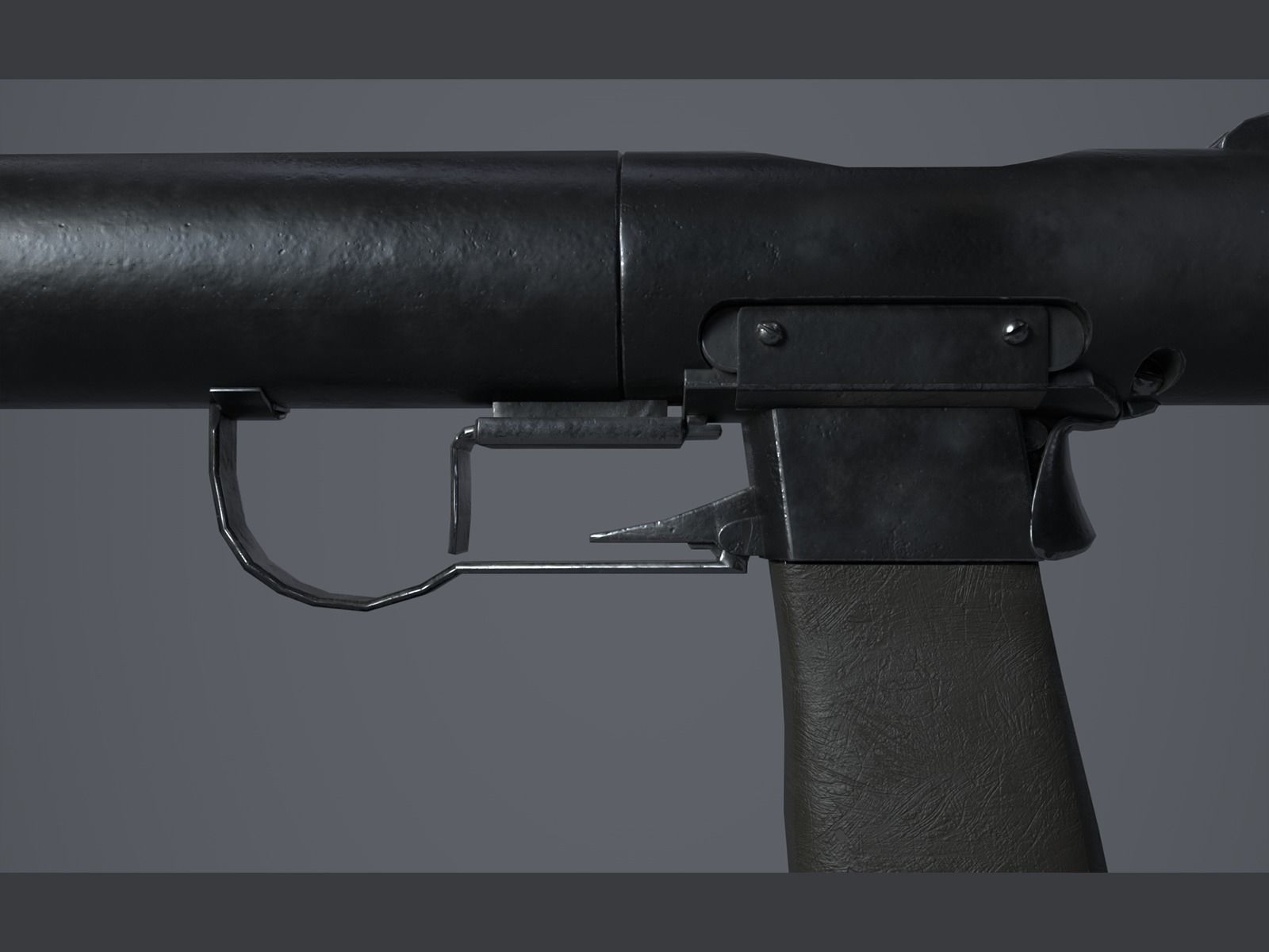 3D model World War II - Welrod Silenced Pistol - PBR and Game Ready VR ...