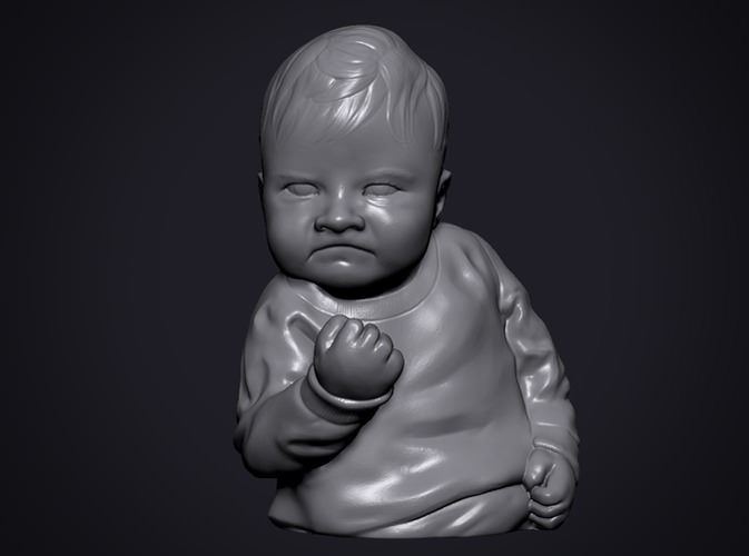 Success Kid meme 3d print 3D Model 3D printable STL WRL WRZ | CGTrader.com
