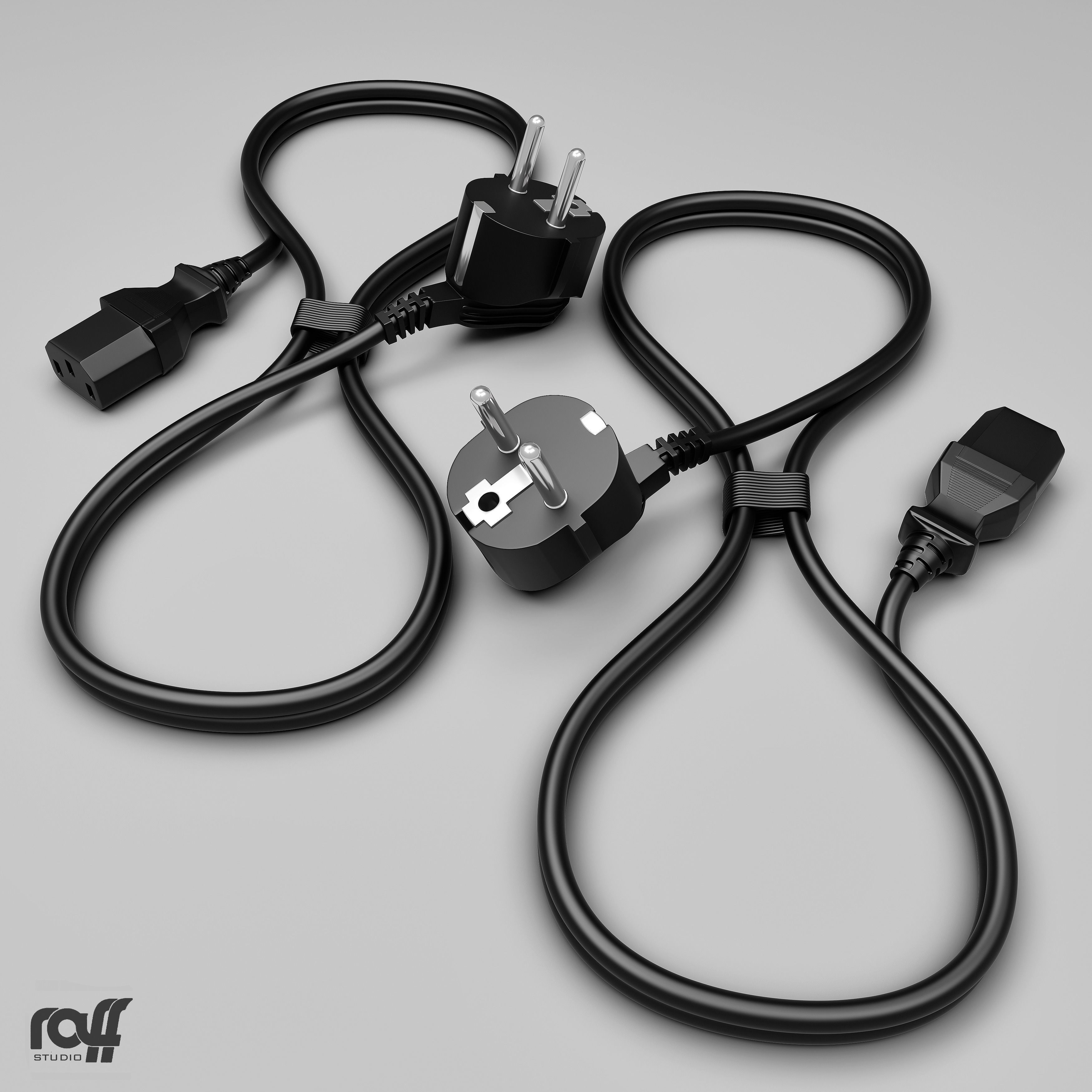 3D model Power Cable VR / AR / low-poly | CGTrader