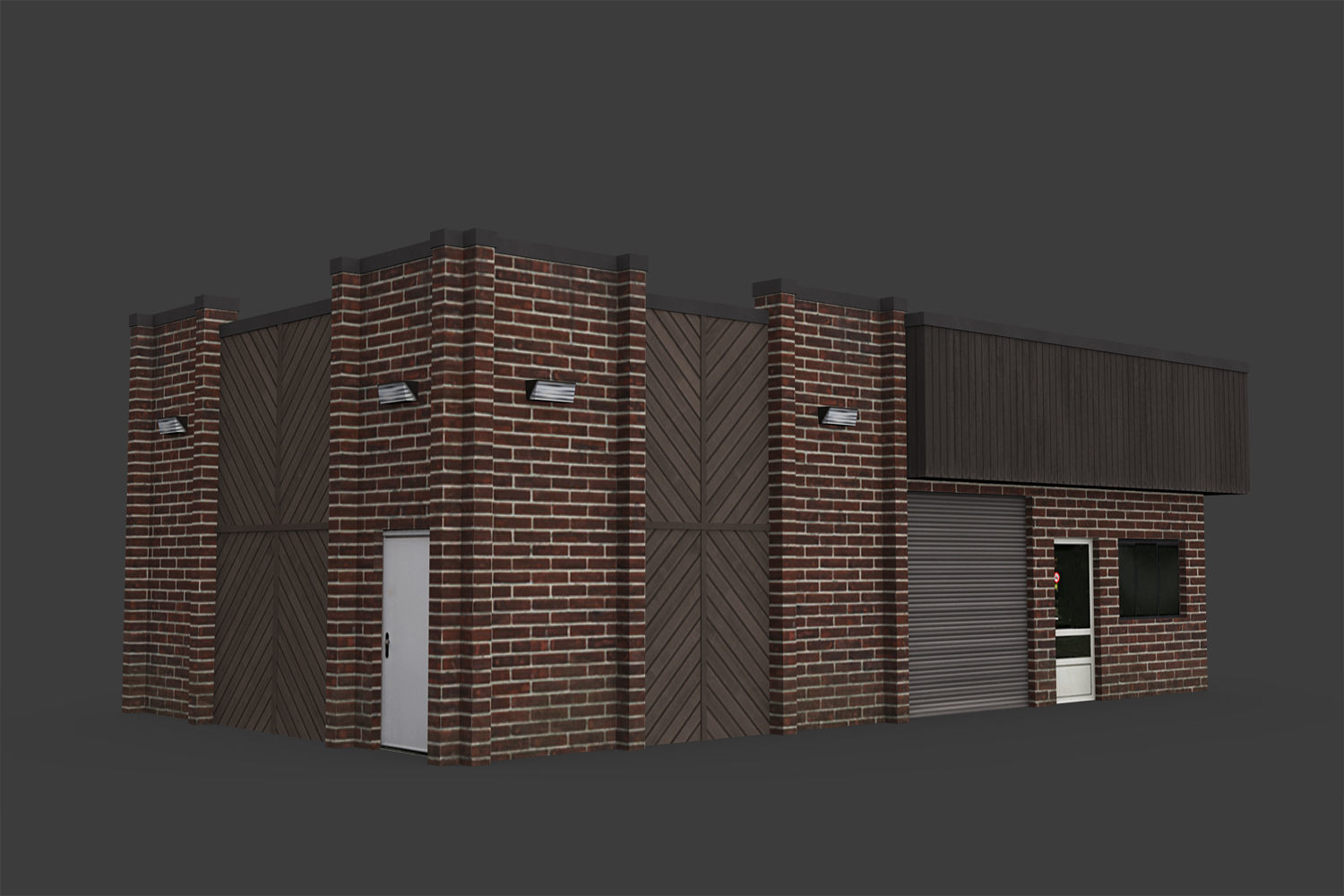 3D model Car Workshop Building VR / AR / low-poly | CGTrader