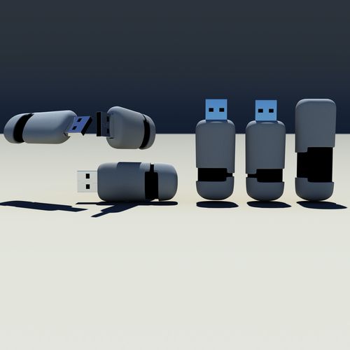 USB flash drive 3D model | CGTrader