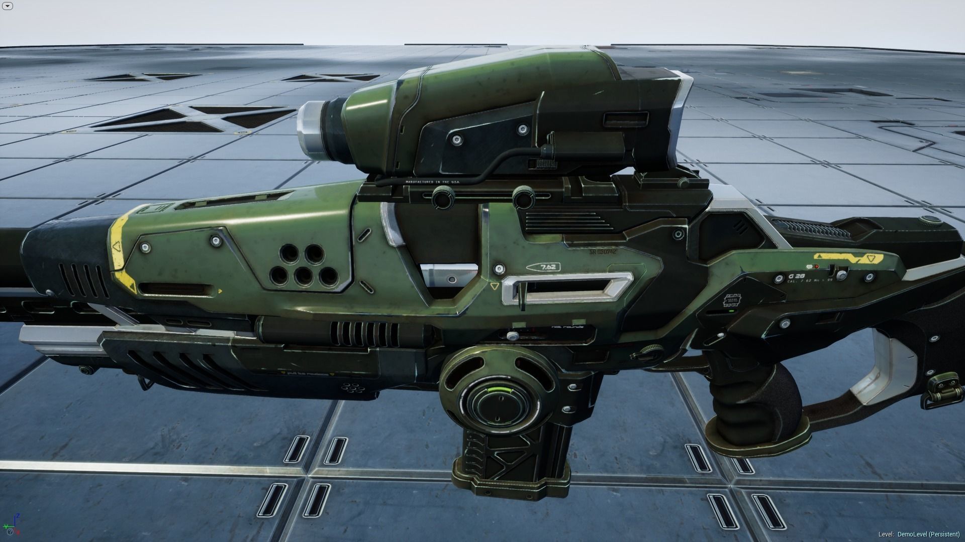 3D model Sci-Fi Assault Rifle - game model VR / AR / low-poly | CGTrader