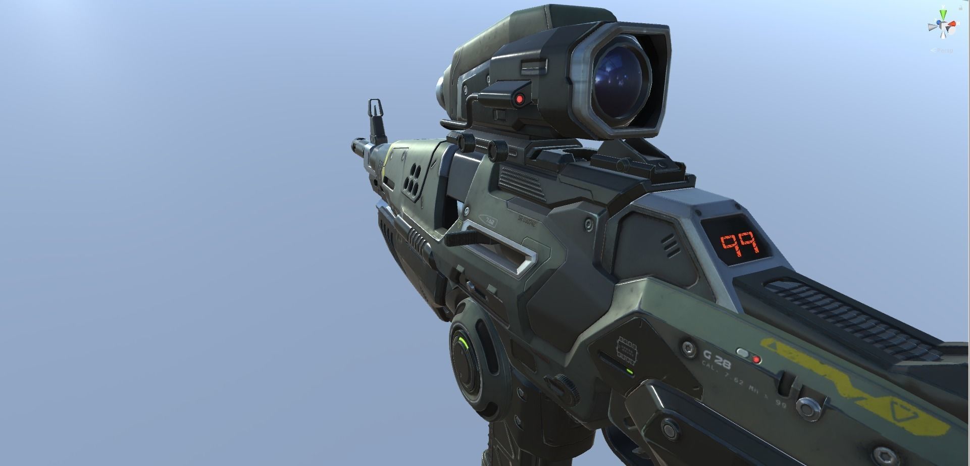 3D model Sci-Fi Assault Rifle - game model VR / AR / low-poly | CGTrader