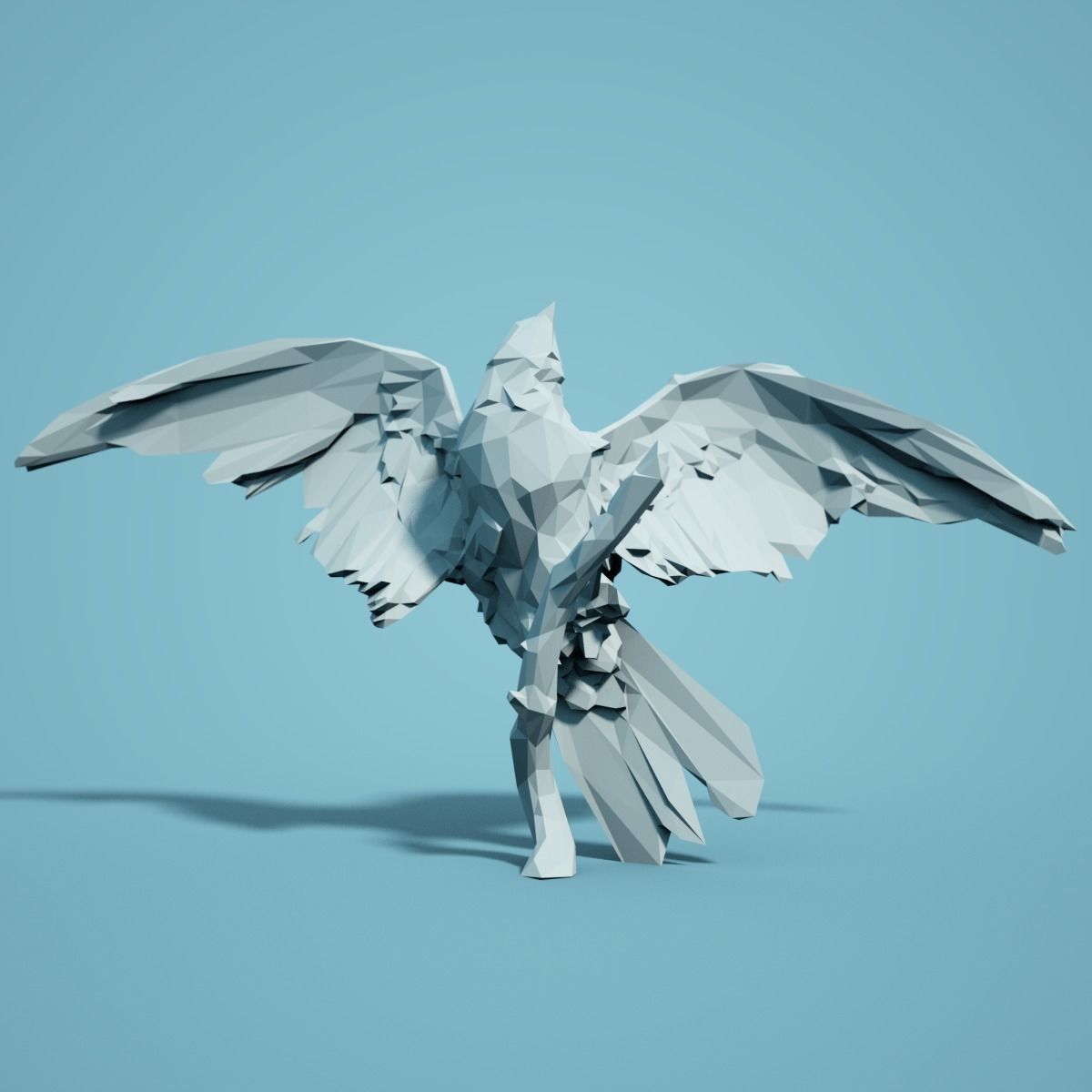 Low Poly Bird Model 3D model 3D printable | CGTrader