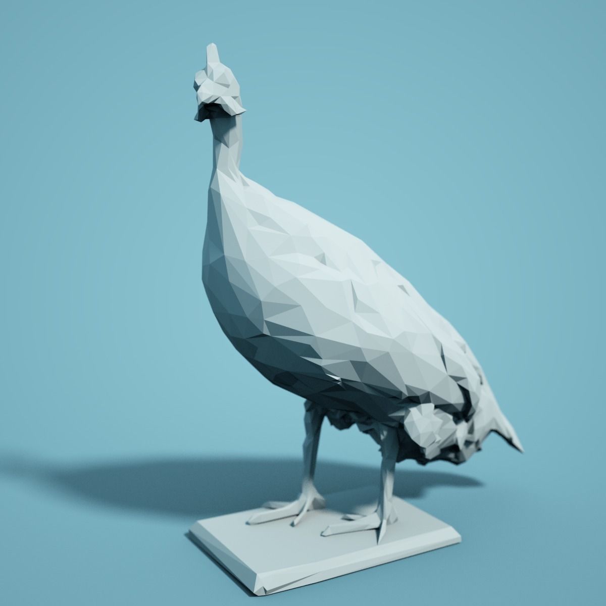 Low Poly Bird Model facet | CGTrader