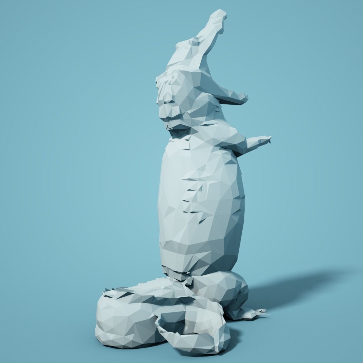 Low Poly Crocodile Model polygonal 3D model 3D printable | CGTrader