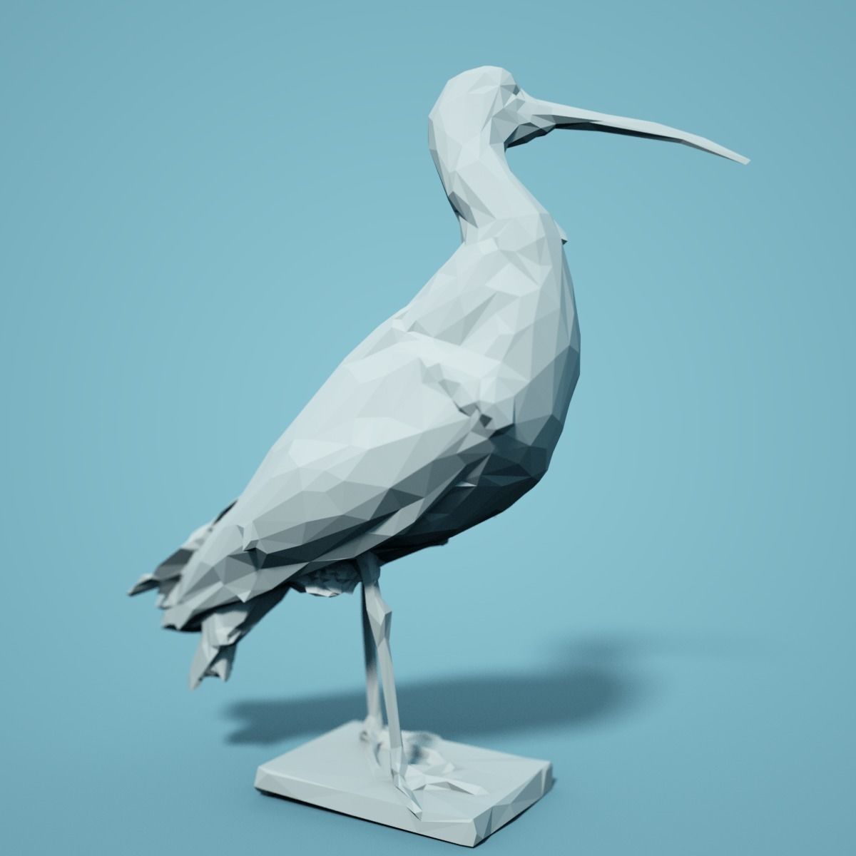 Wulp Low Poly Bird 3D model 3D printable | CGTrader