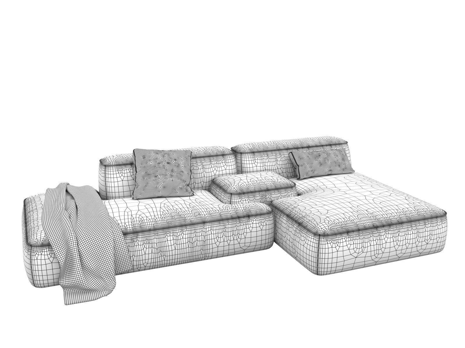 Cloud Sofa 01 3D model | CGTrader