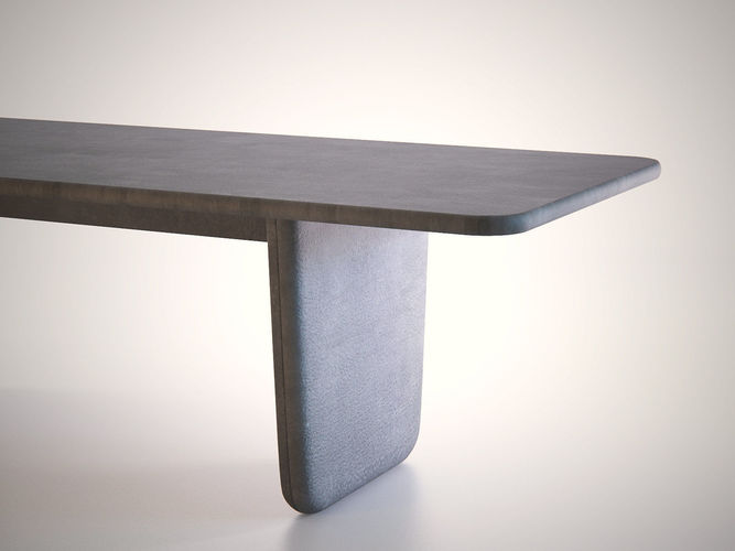 Vulcano concrete dining table free 3D model | CGTrader