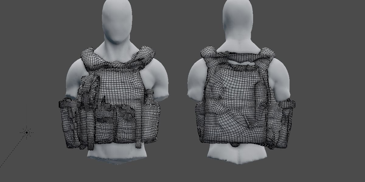 SOLDIER Bulletproof Vest 01 3D model | CGTrader