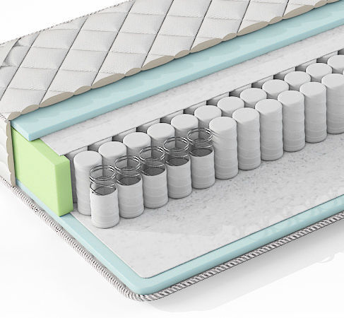 Mattress section with pocket spring 3D model | CGTrader