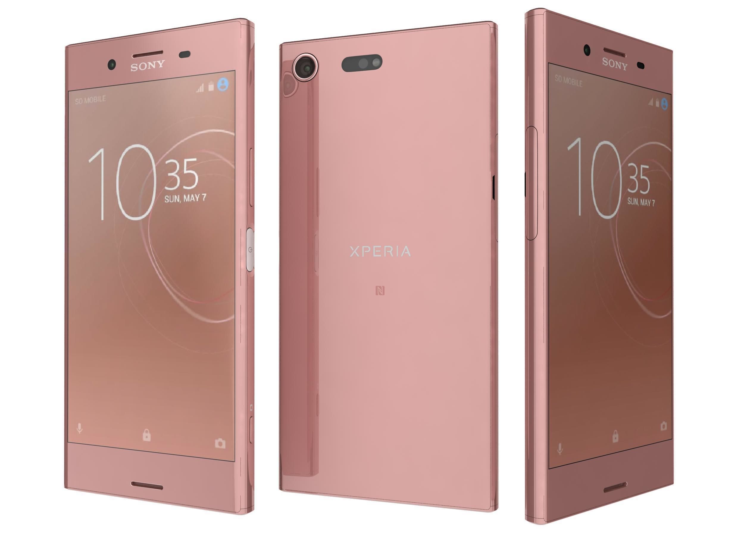 Sony Xperia XZ Premium Bronze Pink 3D model | CGTrader