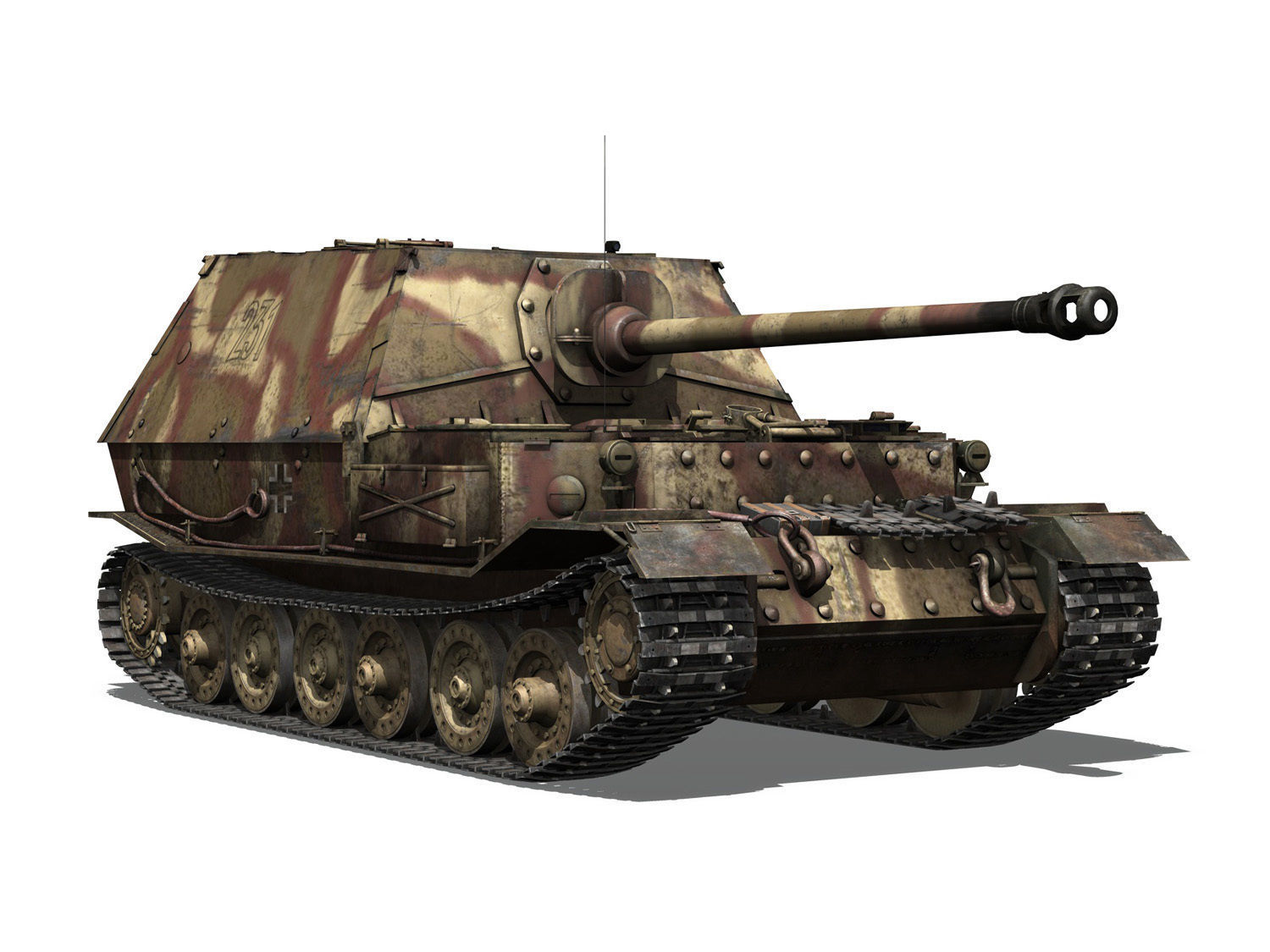 Ferdinand Tank destroyer - Tiger P - 231 3D model | CGTrader