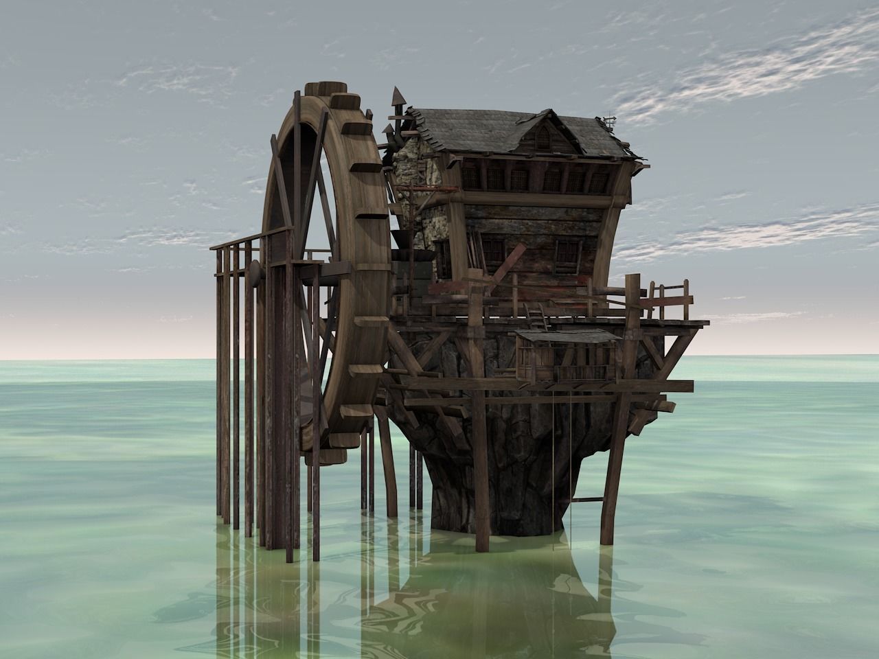 Swamp House 3D model | CGTrader