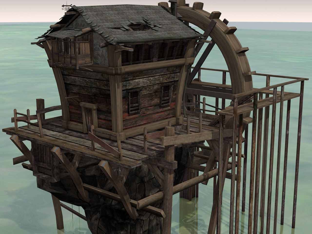 Swamp House 3D model | CGTrader