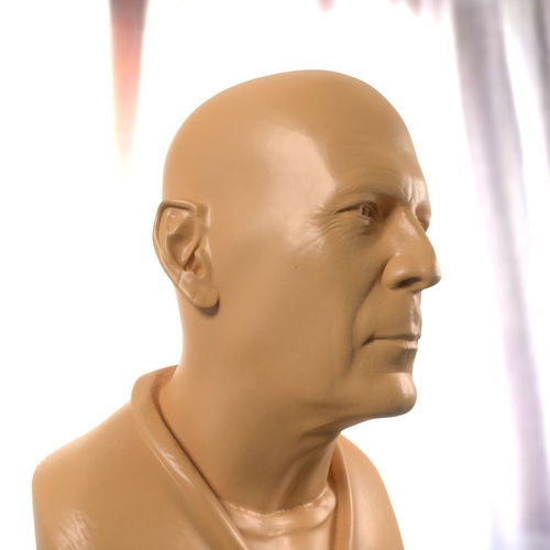 Bruce Willis printable bust 3D model 3D printable | CGTrader