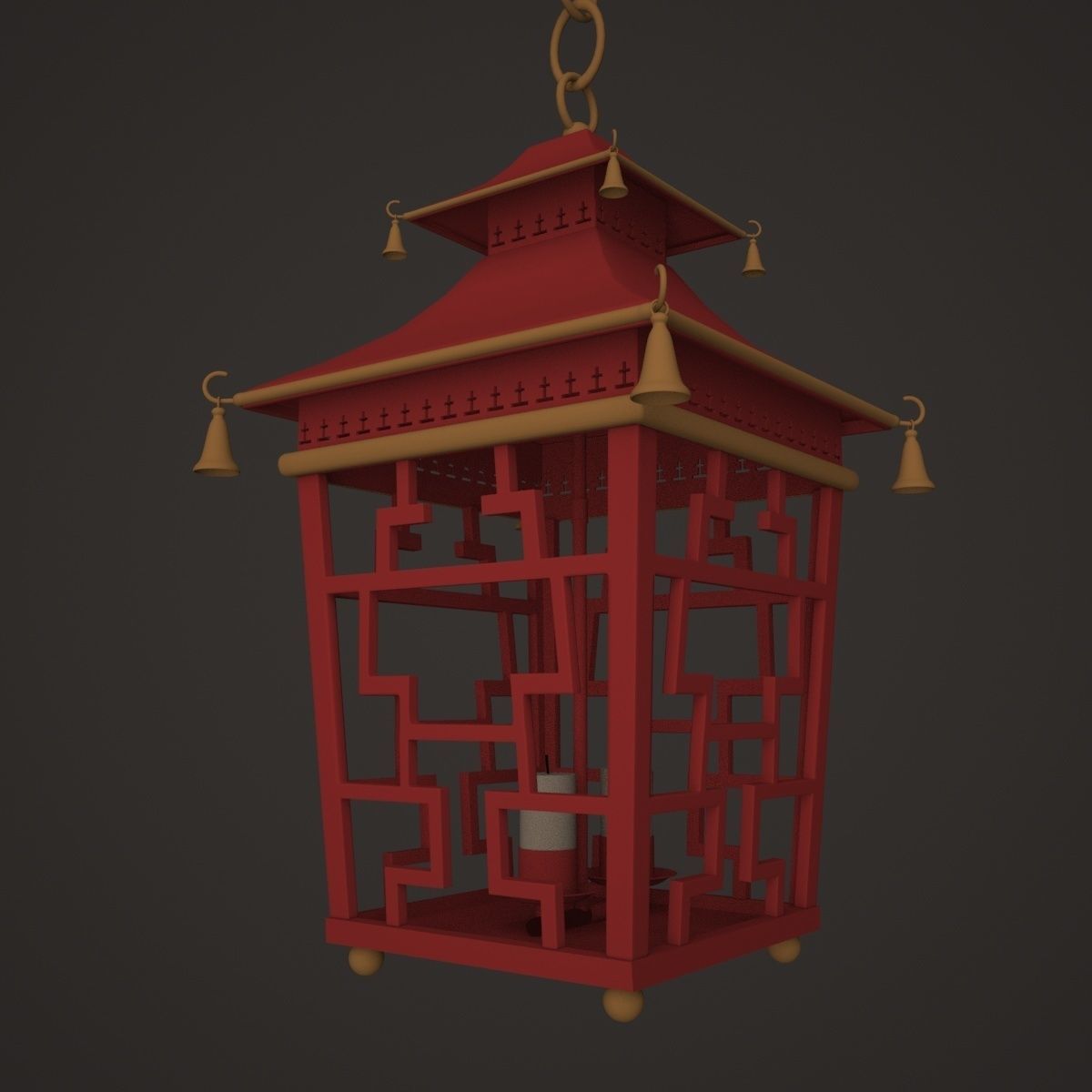 Chinese lantern 3D model | CGTrader