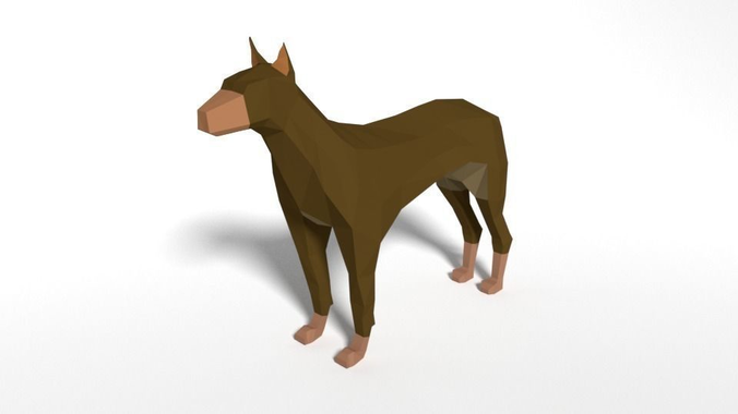 Low Poly Dog 3D asset | CGTrader