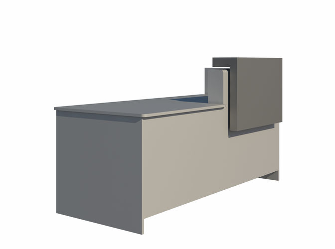 Reception desk 3D model | CGTrader