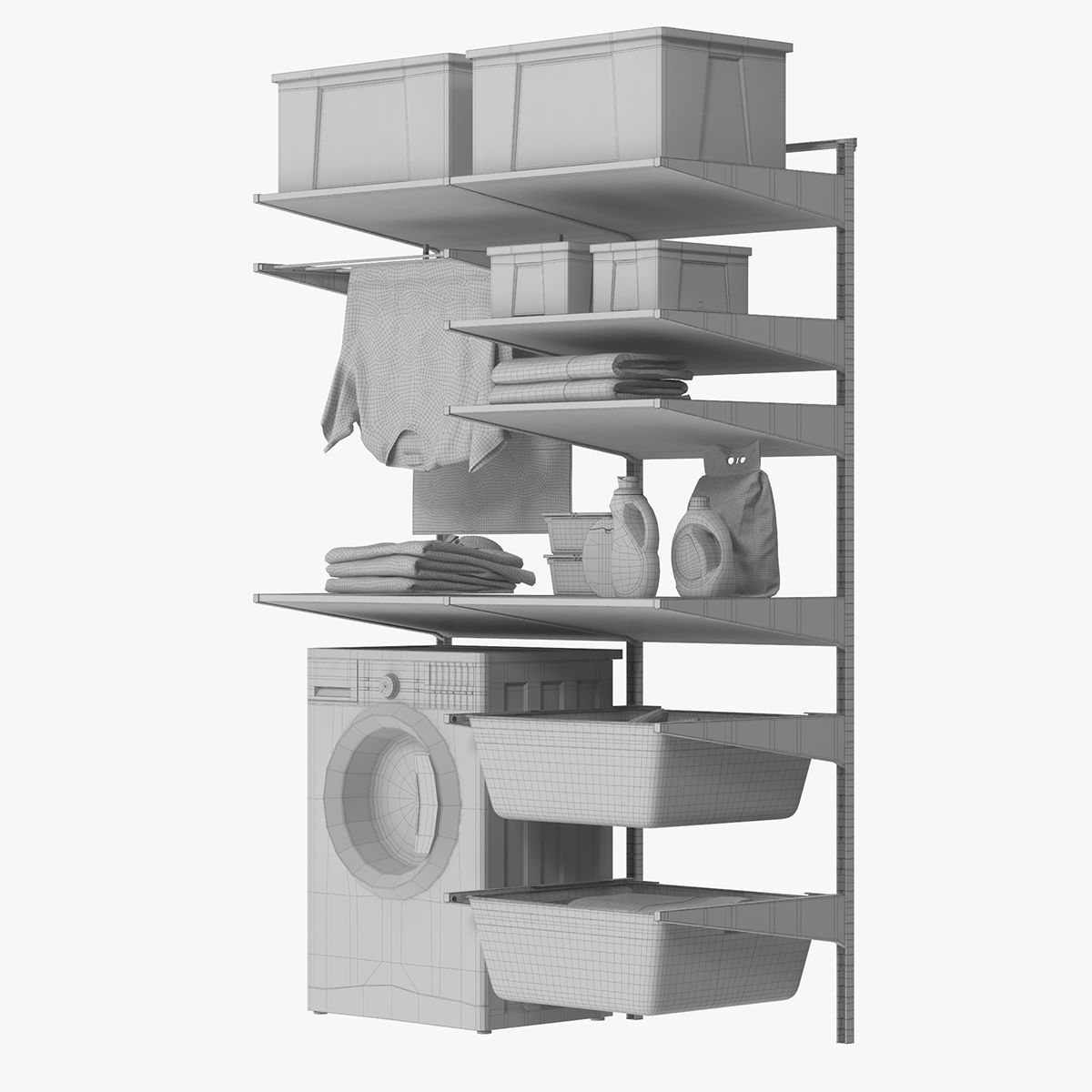Laundry room 3D model | CGTrader